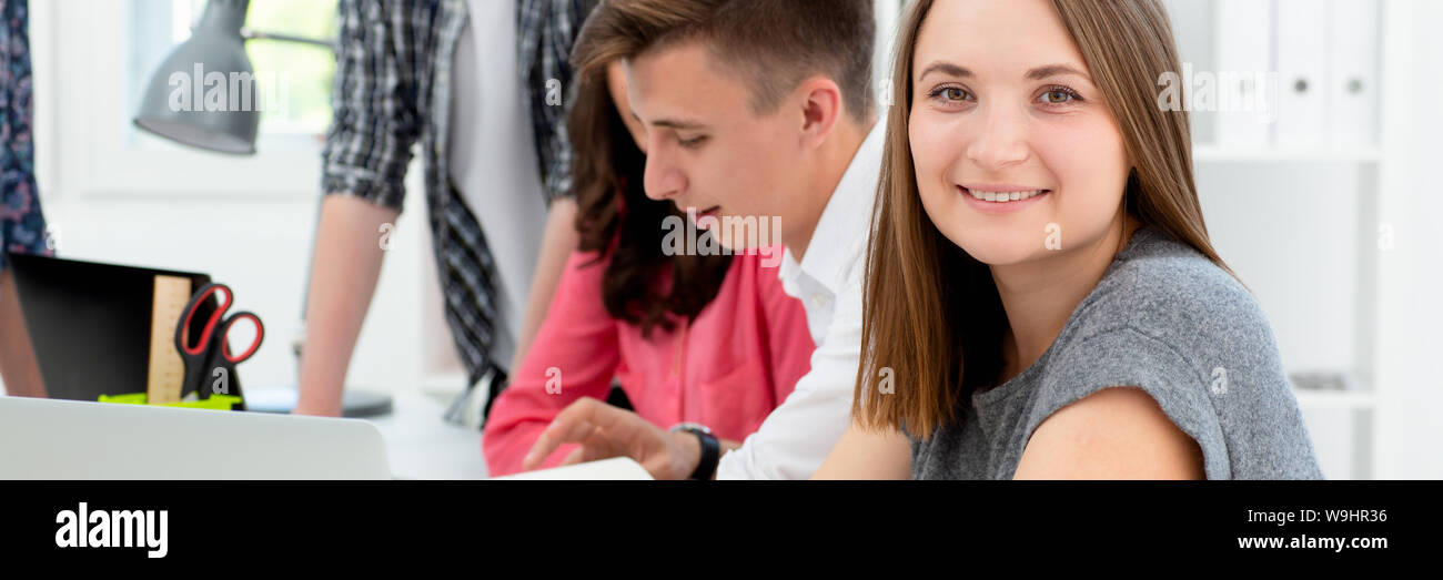 Normal woman teamwork portrait for lifestyle business Stock Photo - Alamy