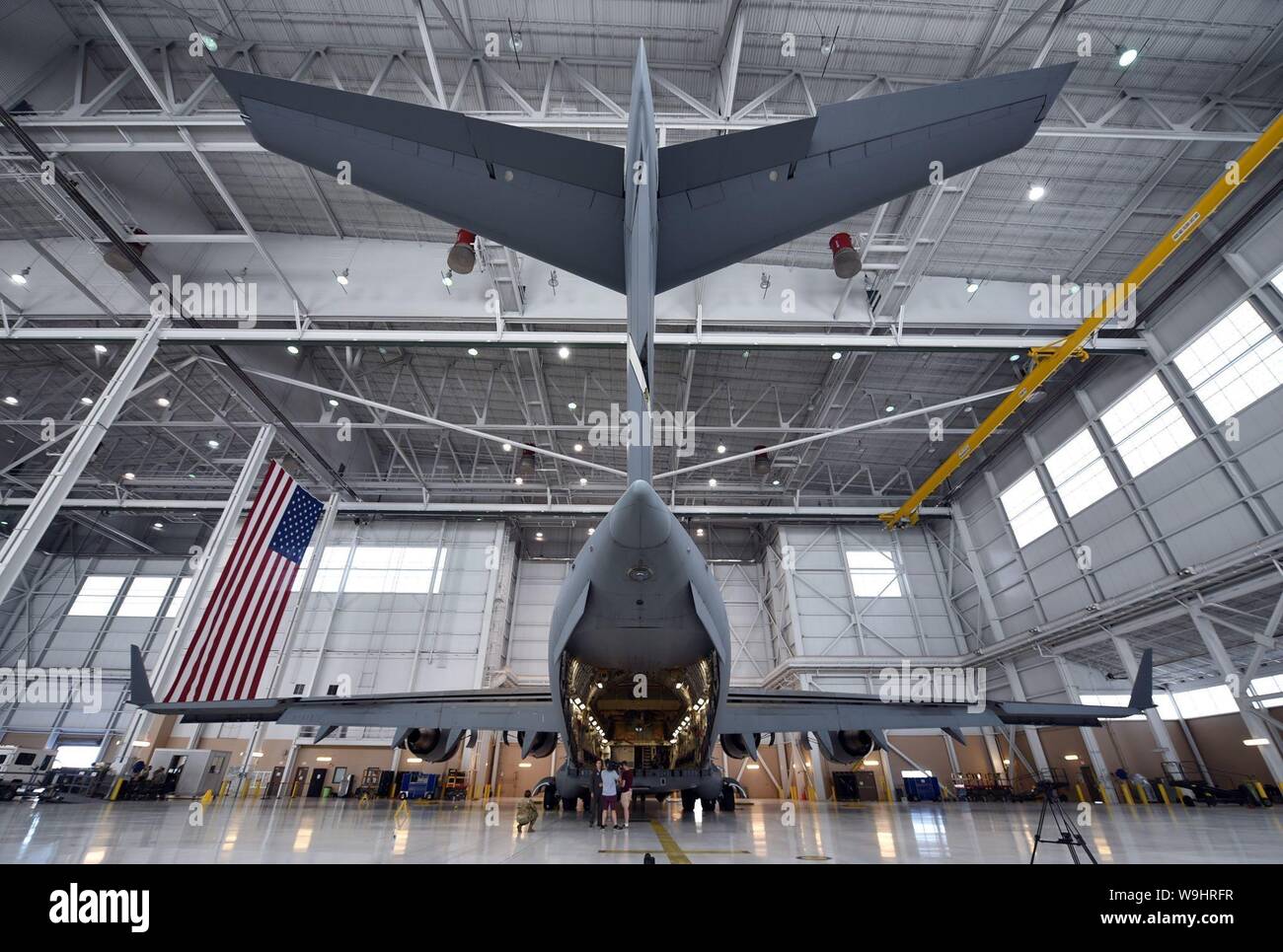 Members of the Discovery Science channel film crew interview Airmen of ...