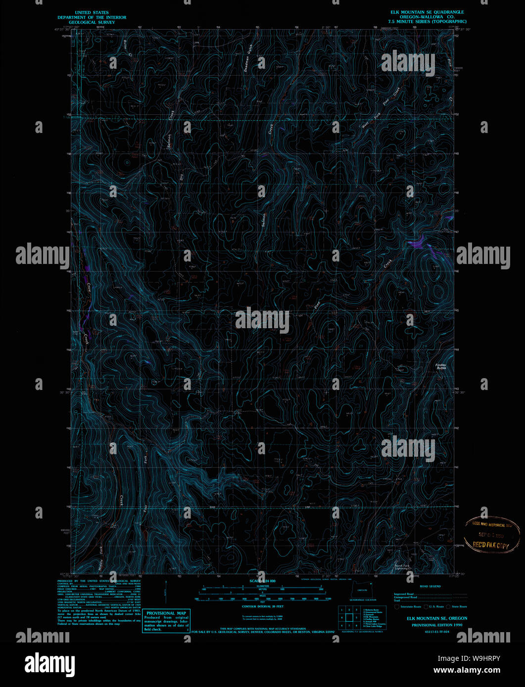 Map of elk mountain hi-res stock photography and images - Alamy