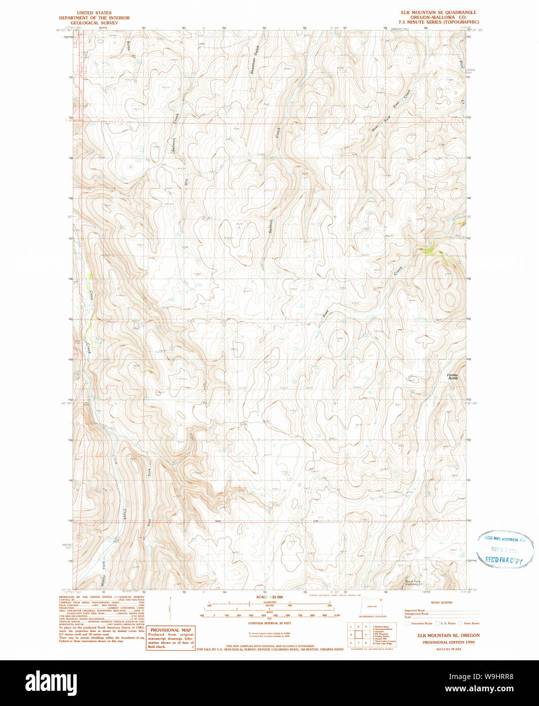 Map of elk mountain hi-res stock photography and images - Alamy