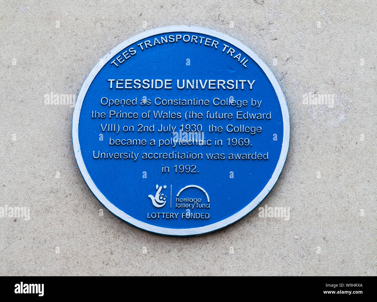 A blue plaque for the old Teesside Polytechnic building in ...