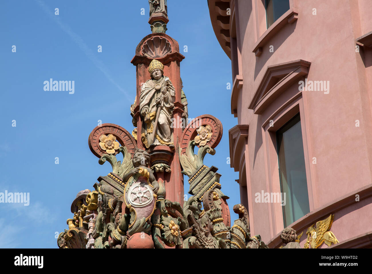 Marktbrunnen Market Fountain, Mainz, Germany Stock Photo - Alamy