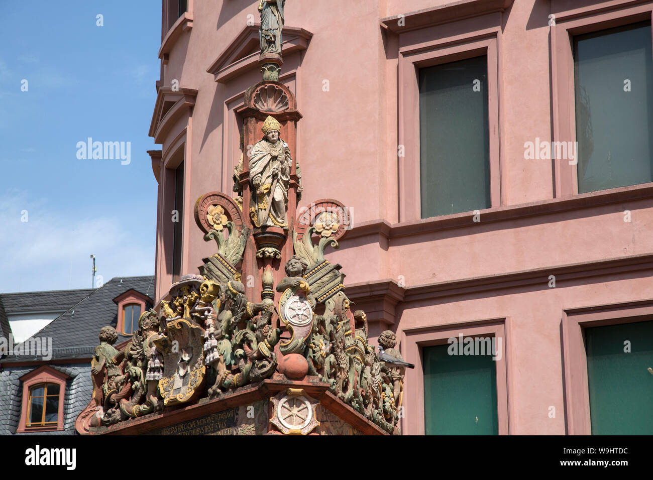 Marktbrunnen Market Fountain; Mainz; Germany Stock Photo - Alamy