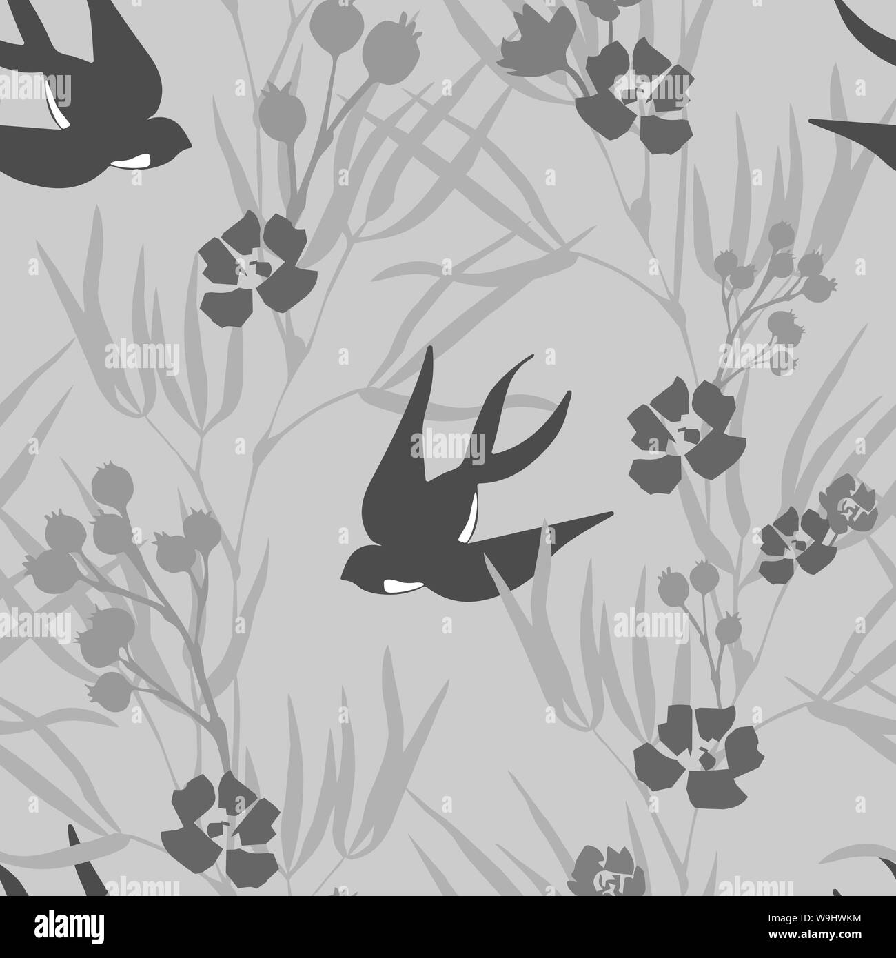 Tree swallows Black and White Stock Photos & Images - Alamy