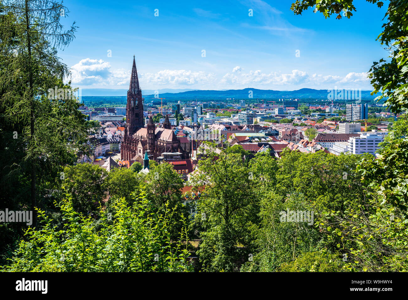 Germany, Stunning view over skyline, cityscape and roofs of city ...