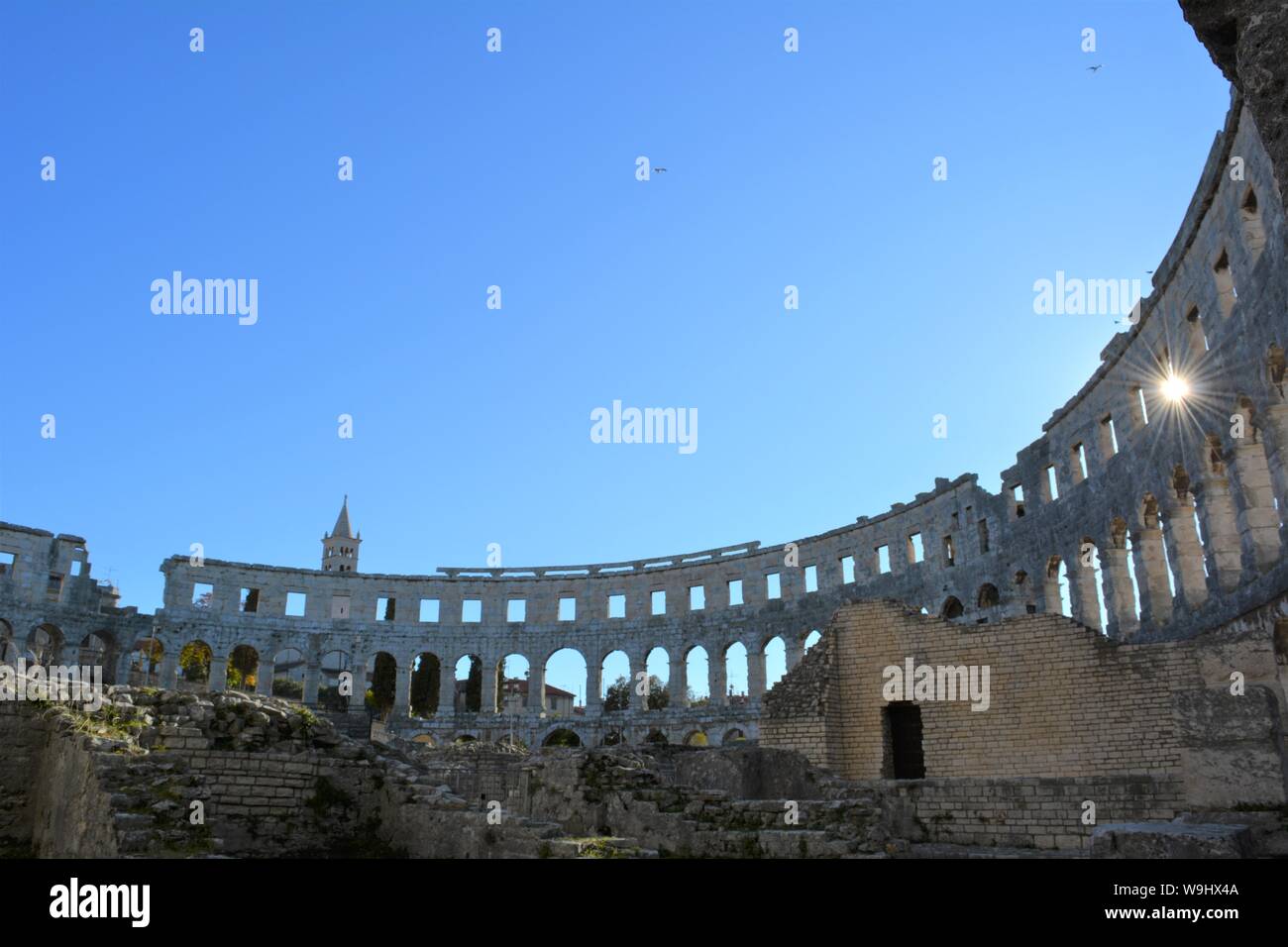 Arena (amphitheater) in Pula, Croatia Stock Photo - Alamy