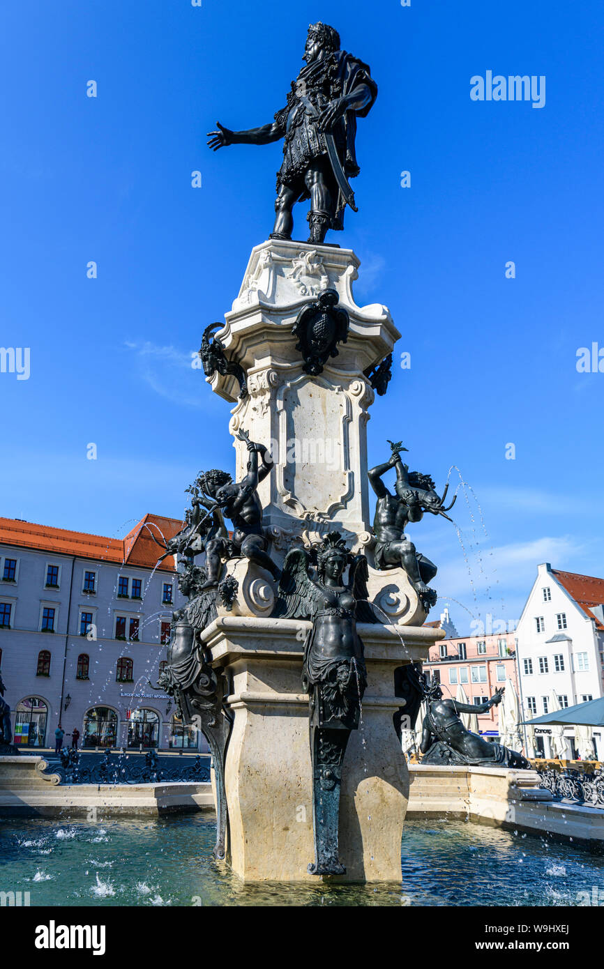 Augustus Fontain in Augsburg Stock Photo - Alamy