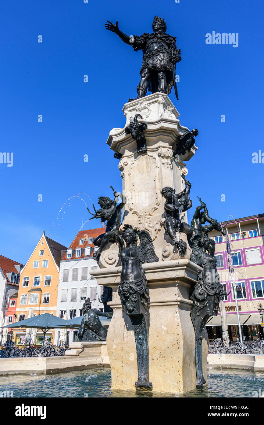 Augustus Fontain in Augsburg Stock Photo - Alamy