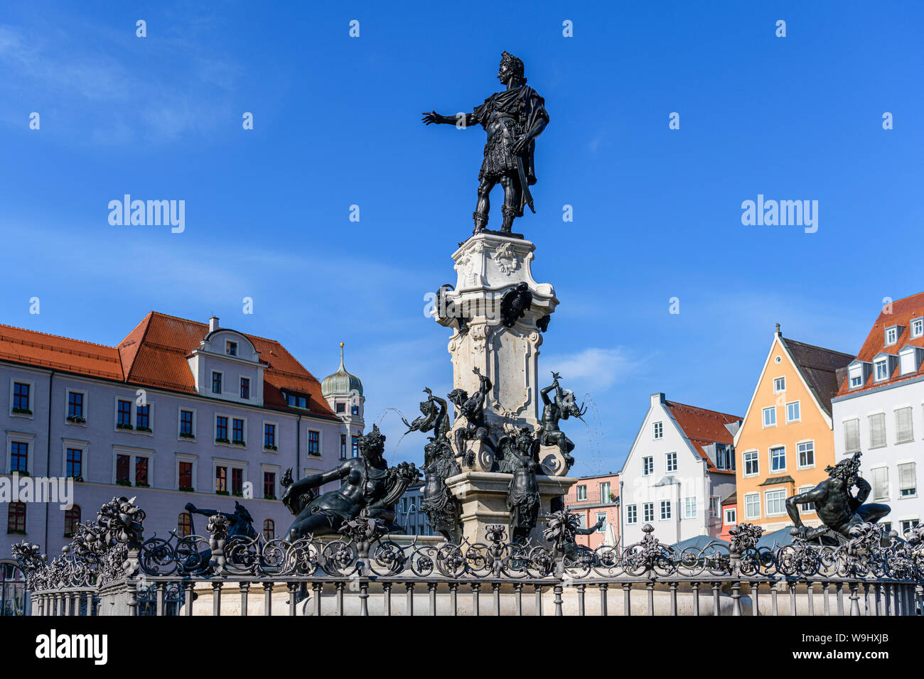 Augustus fountain augustus hi-res stock photography and images - Alamy