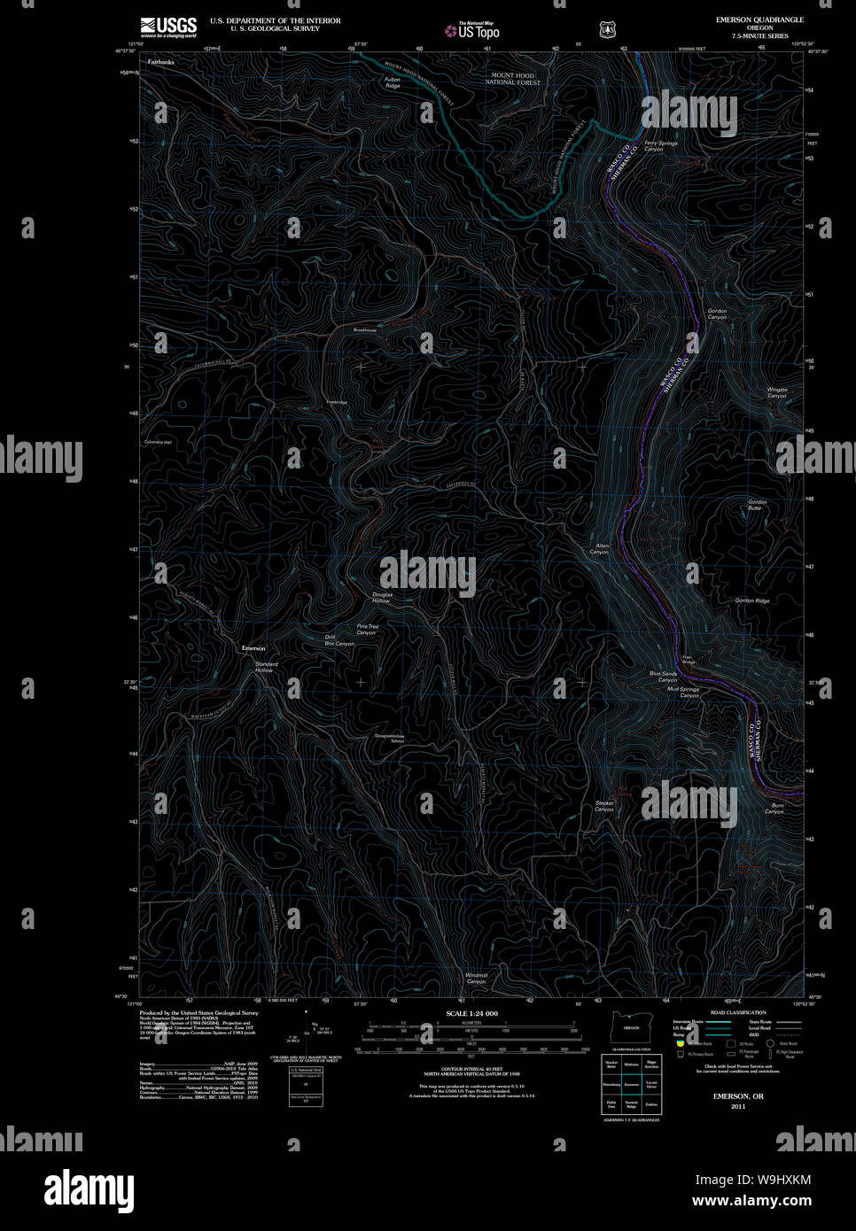 Emerson map hi-res stock photography and images - Alamy