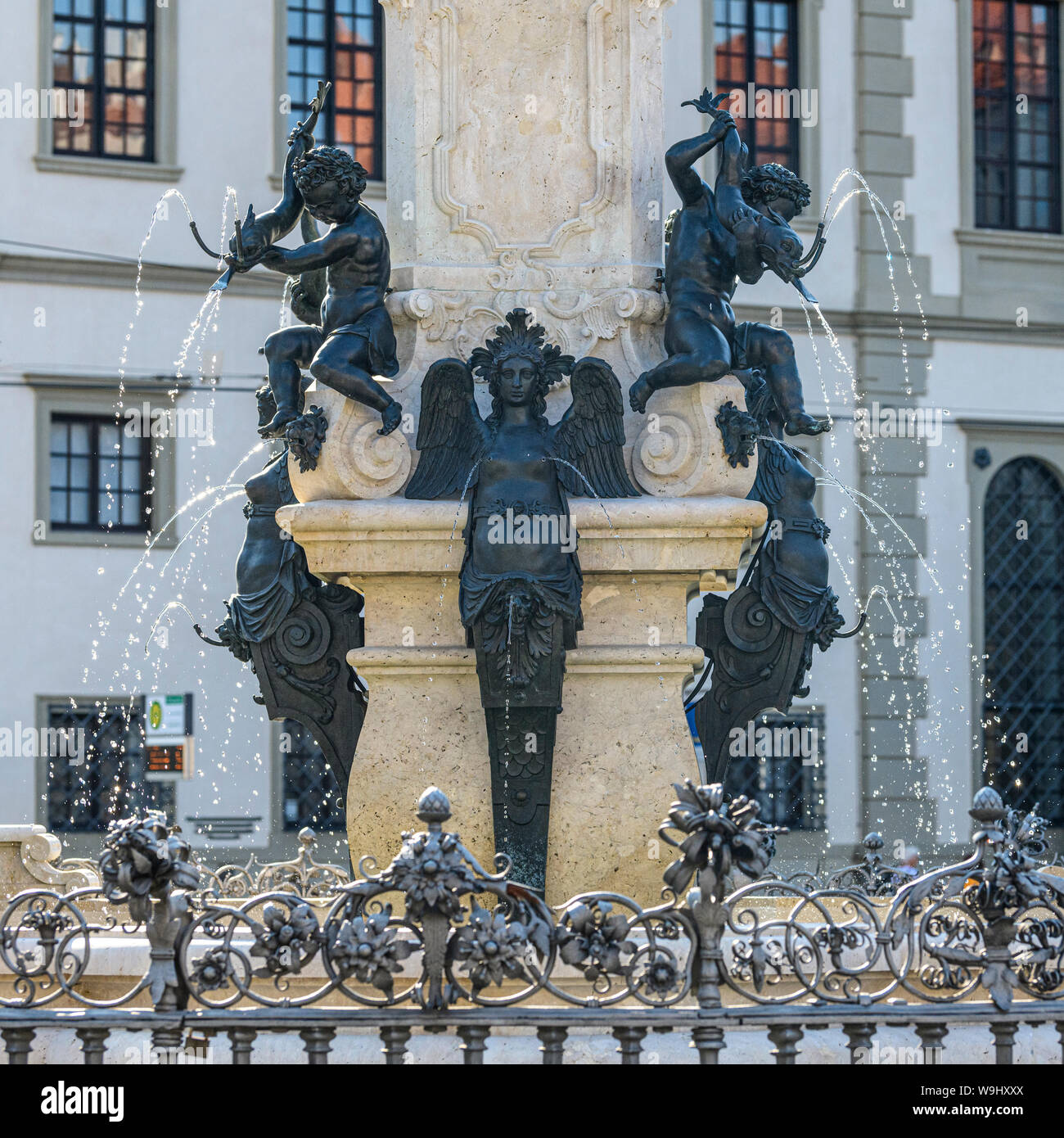 Augustus Fontain in Augsburg Stock Photo - Alamy