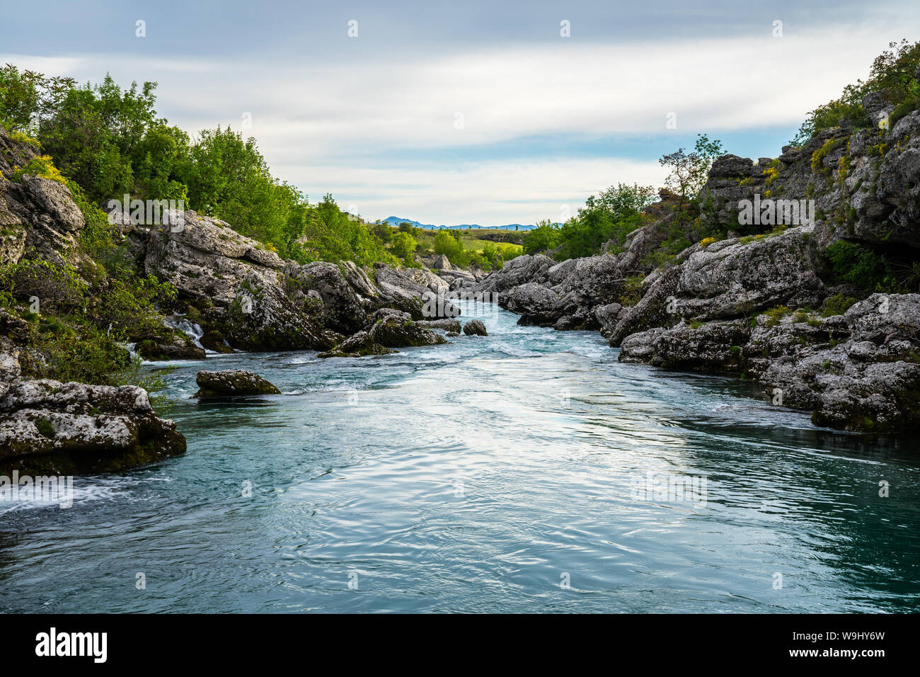 Montenegro, On the river cijevna near podgorica at niagara falls sight ...