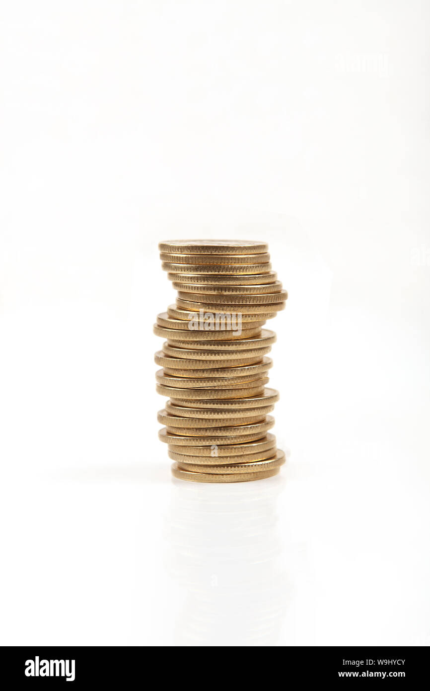 Stack of Indian rupee coins Stock Photo - Alamy