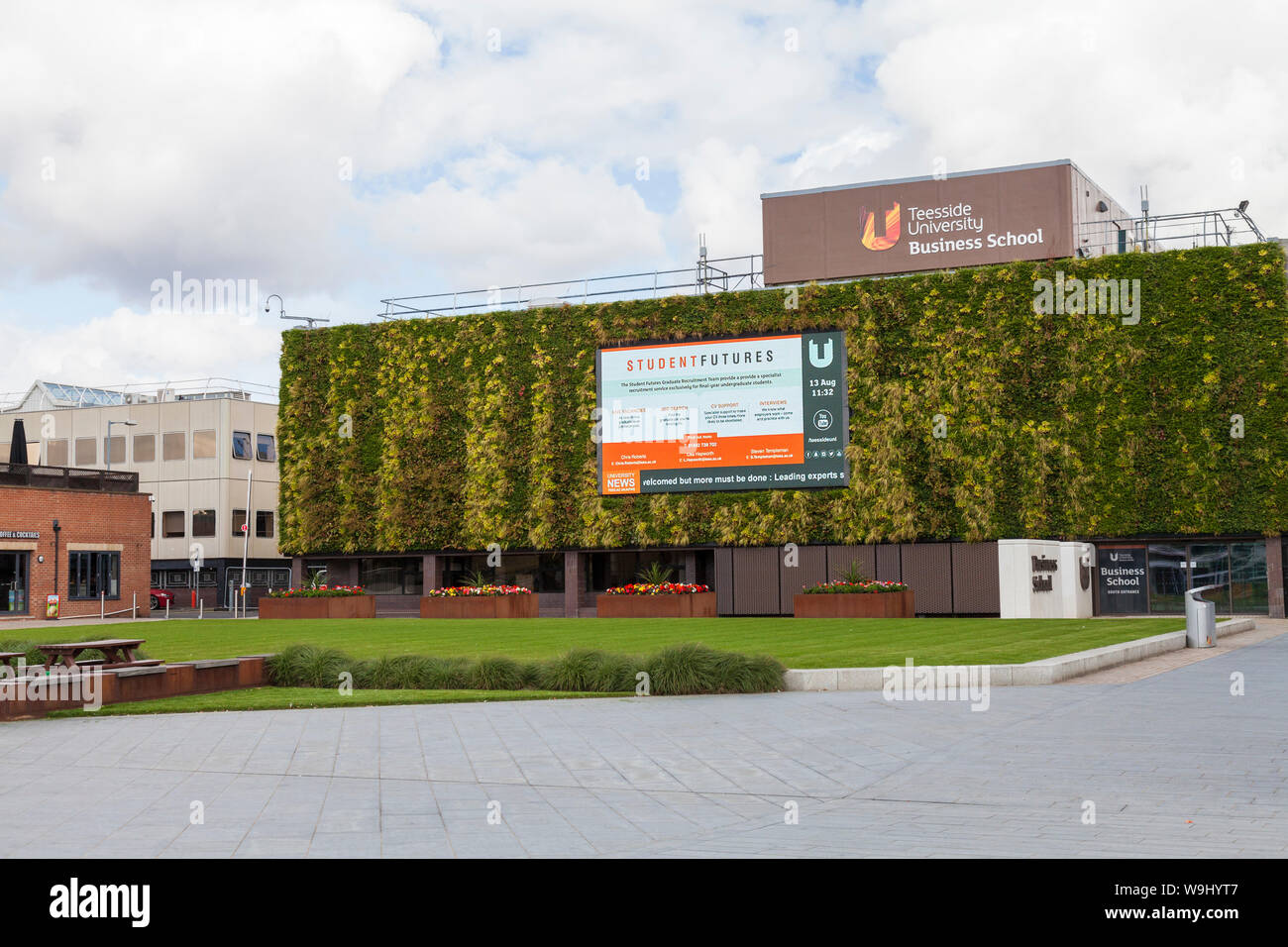 The Student Centre building at Teesside University,Middlesbrough ...