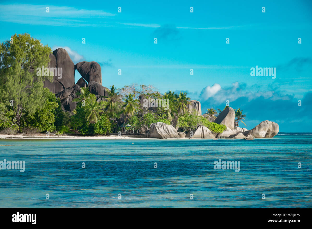 The most beautiful beach of Seychelles - Anse Source D'Argent Stock ...