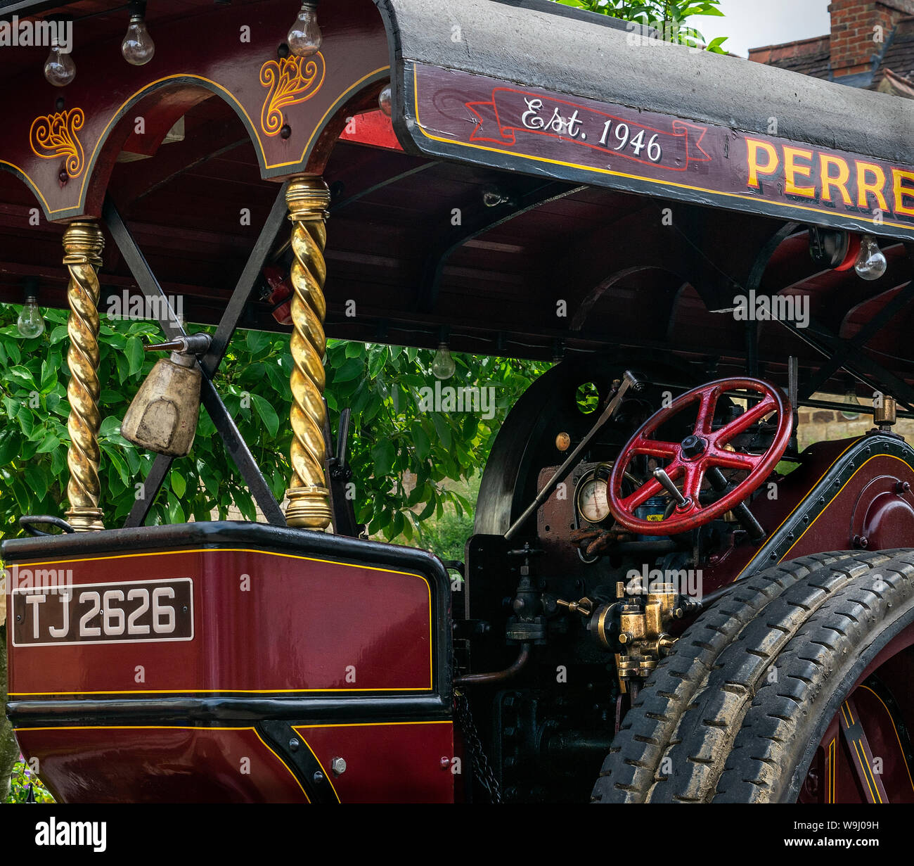 Parts of a steam engine in close-up showing the intricate details of ...