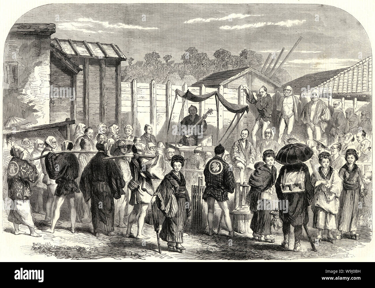 [ 1860s Japan - Japanese Rakugo Storyteller ] — A rakugo storyteller ...