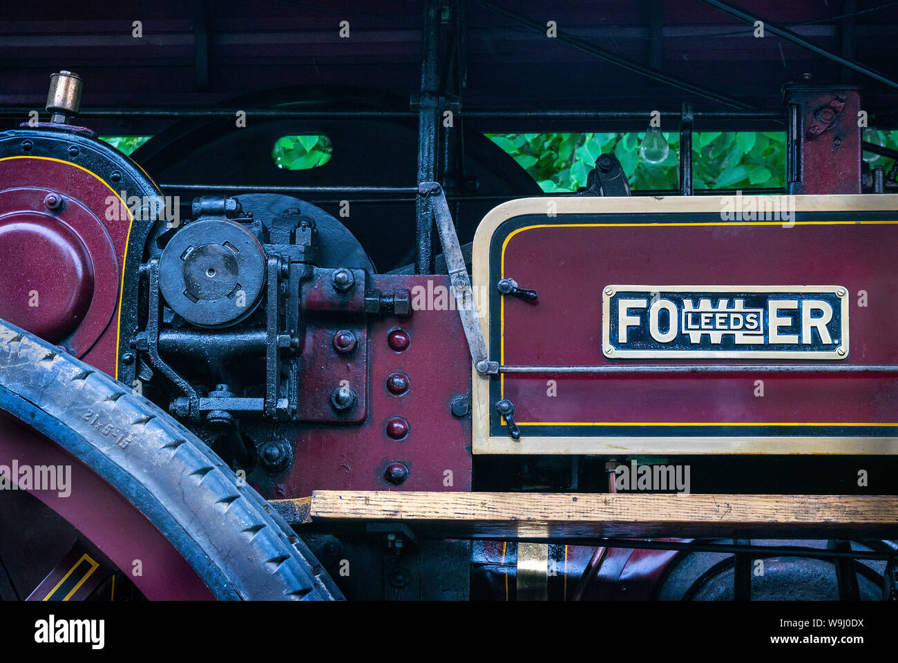 Parts of a steam engine in close-up showing the intricate details of ...
