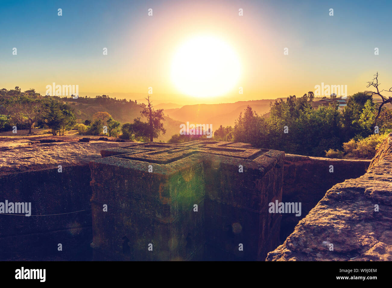 Church of St. George (Bete Giyorgis), Lalibela, Ethiopia Stock Photo ...