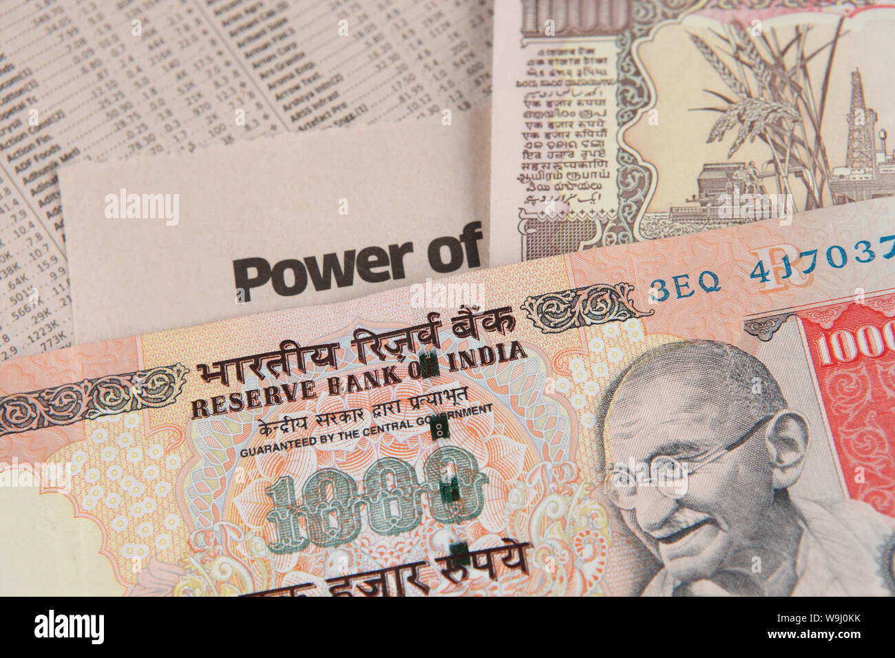 Gandhi on banknotes hi-res stock photography and images - Alamy