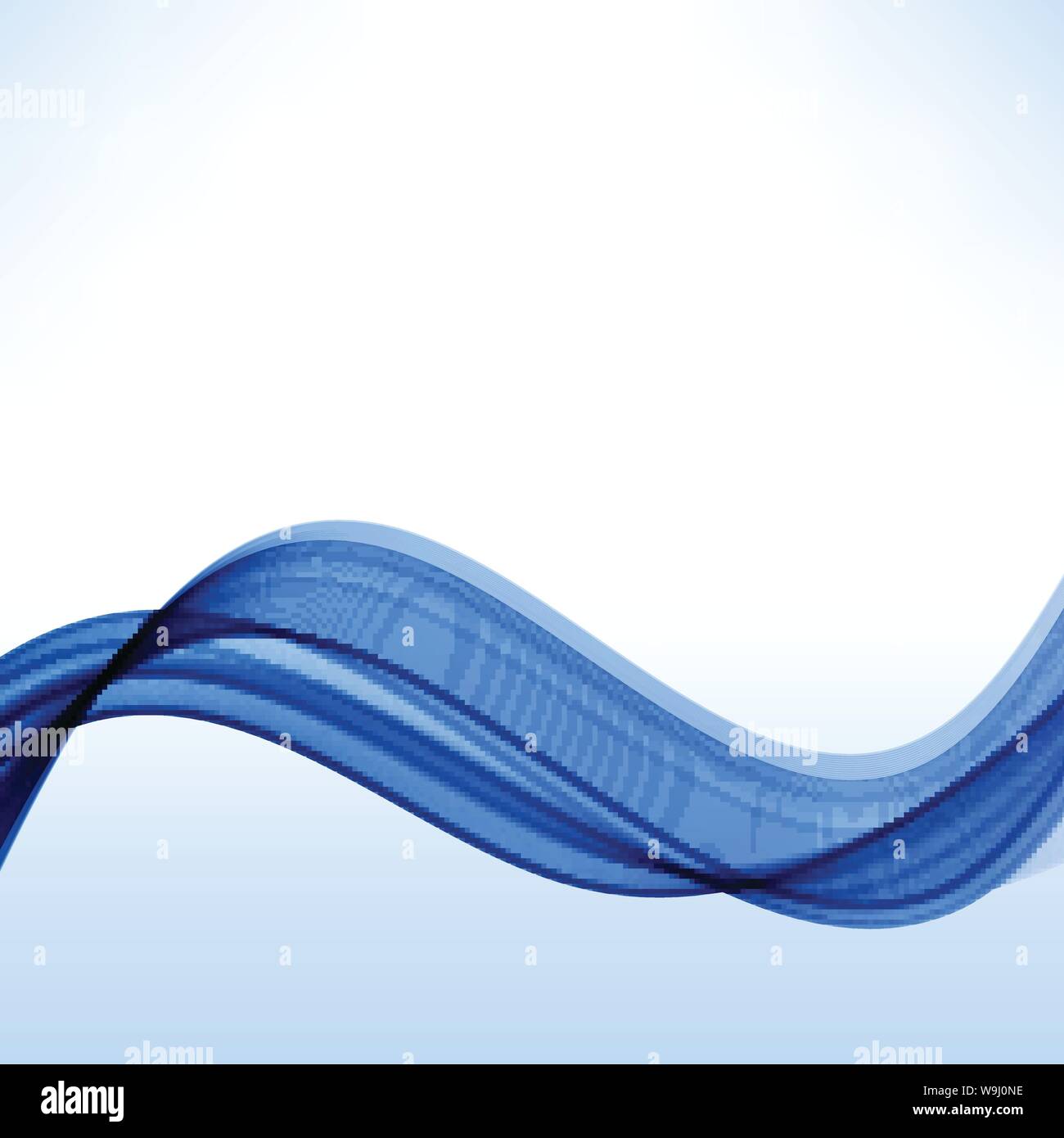 Elegant abstract blue background Wavy transparent wave Stock Vector ...