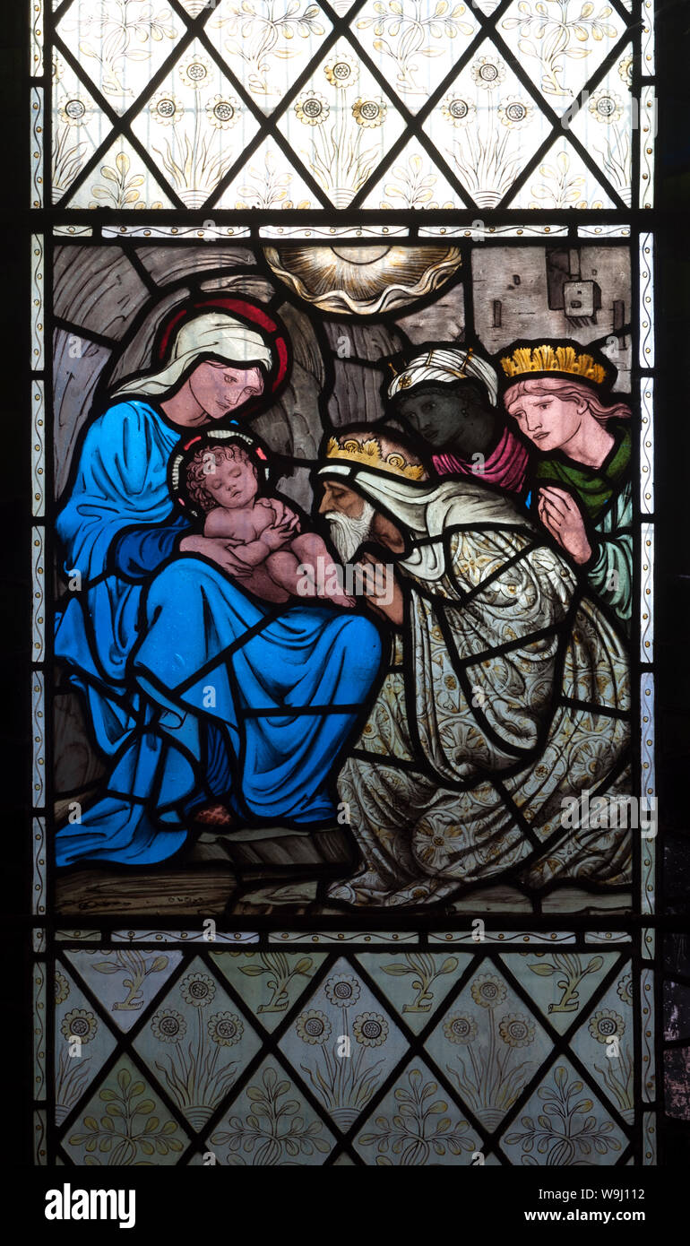 The Magi stained glass, All Saints Church, Middleton Cheney ...