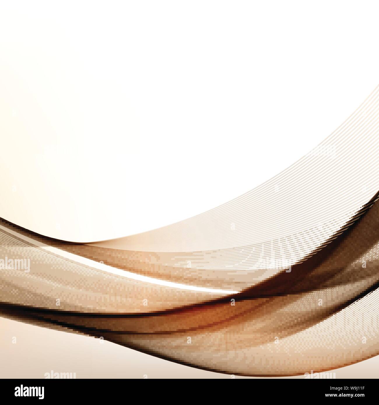 Brown Vector Modern Wavy Background Stock Vector Image & Art - Alamy