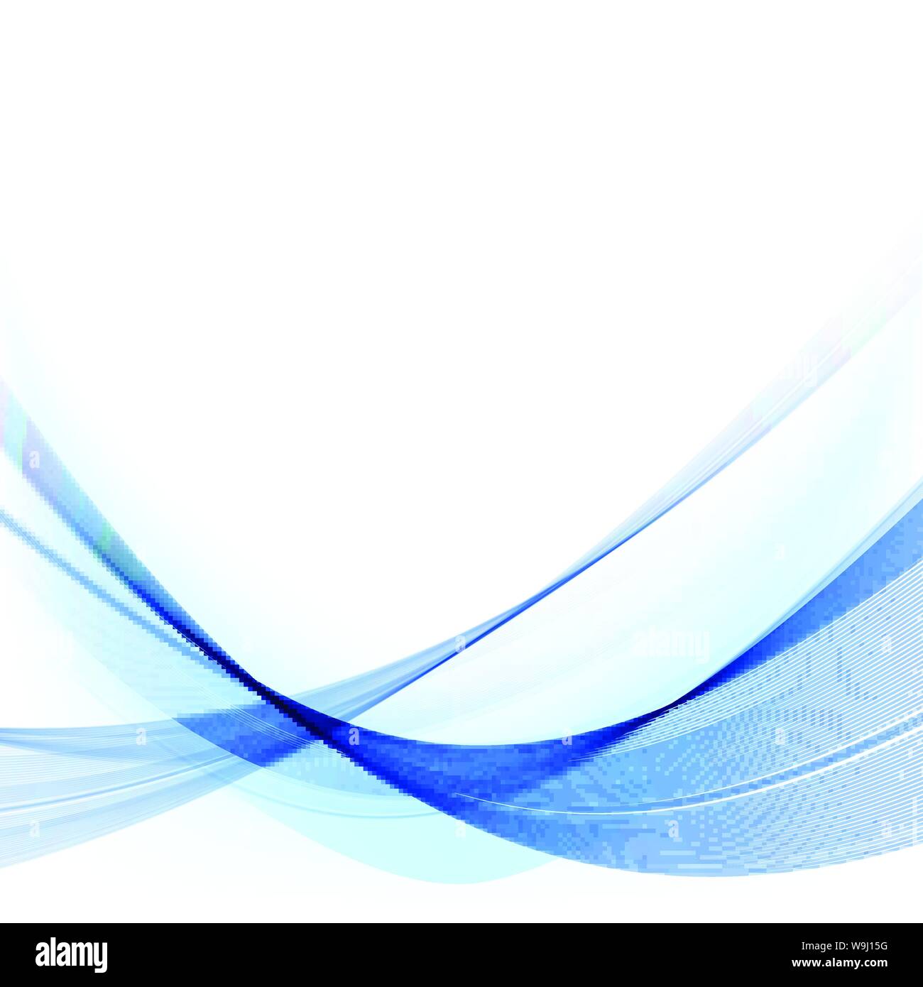 Abstract blue wave background Stock Vector Image & Art - Alamy