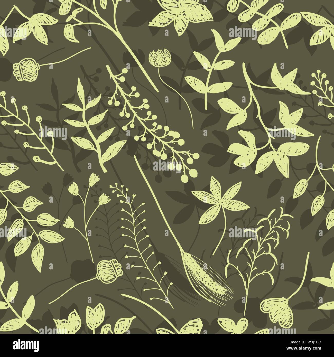 Decorative plants vector vectors hi-res stock photography and images ...