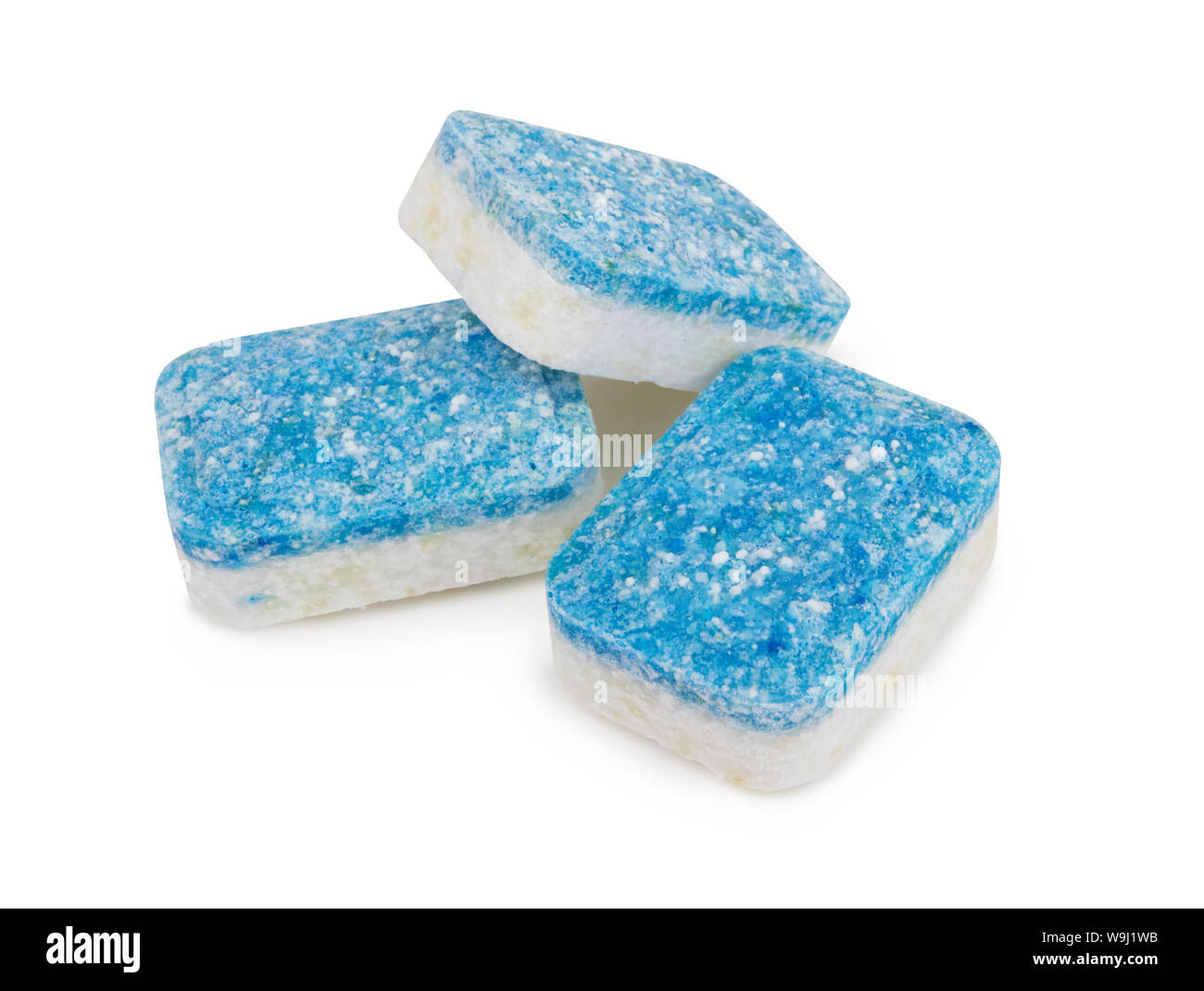 Dishwasher tablets isolated on a white background Stock Photo - Alamy