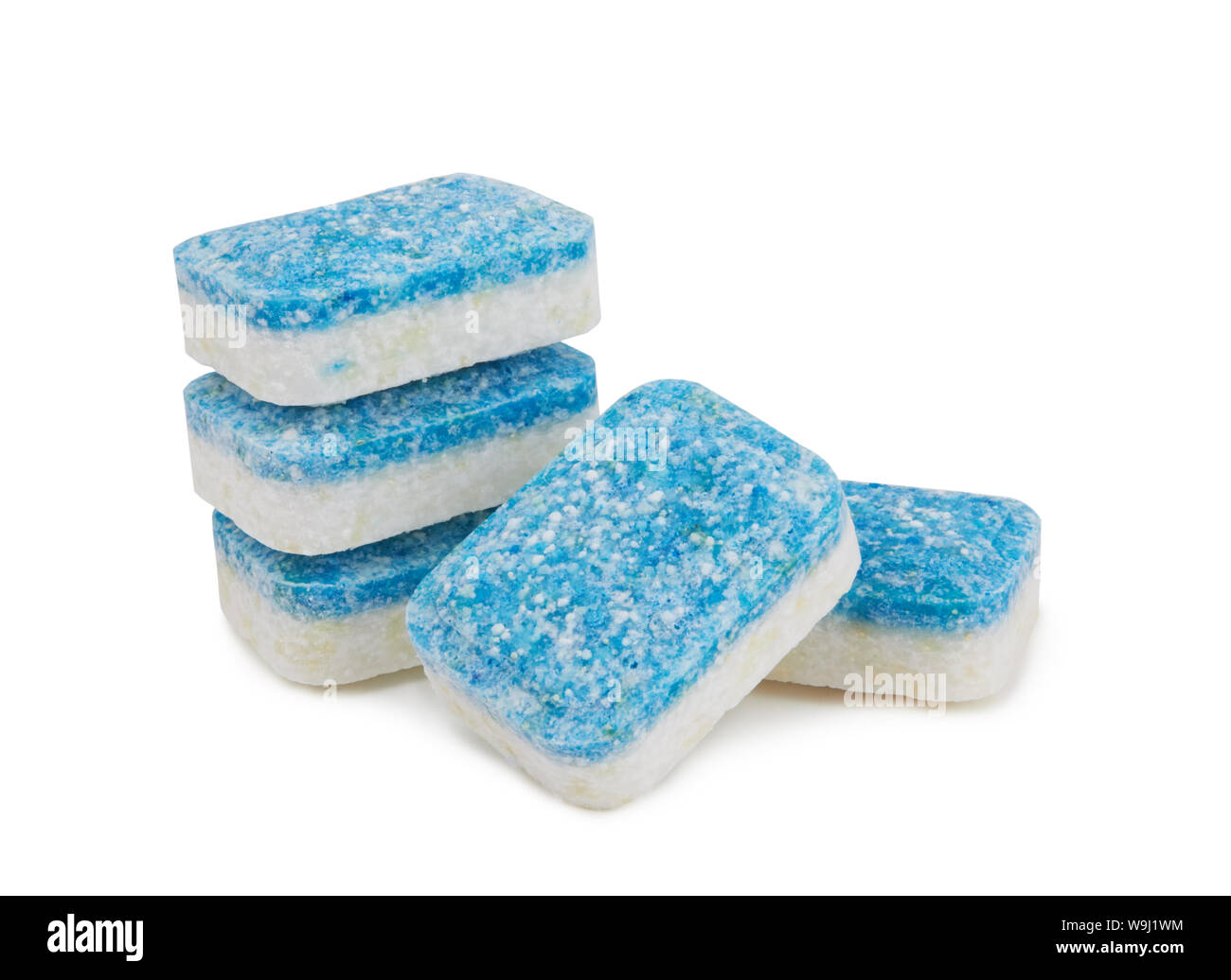 Dishwasher tablets isolated on a white background Stock Photo - Alamy
