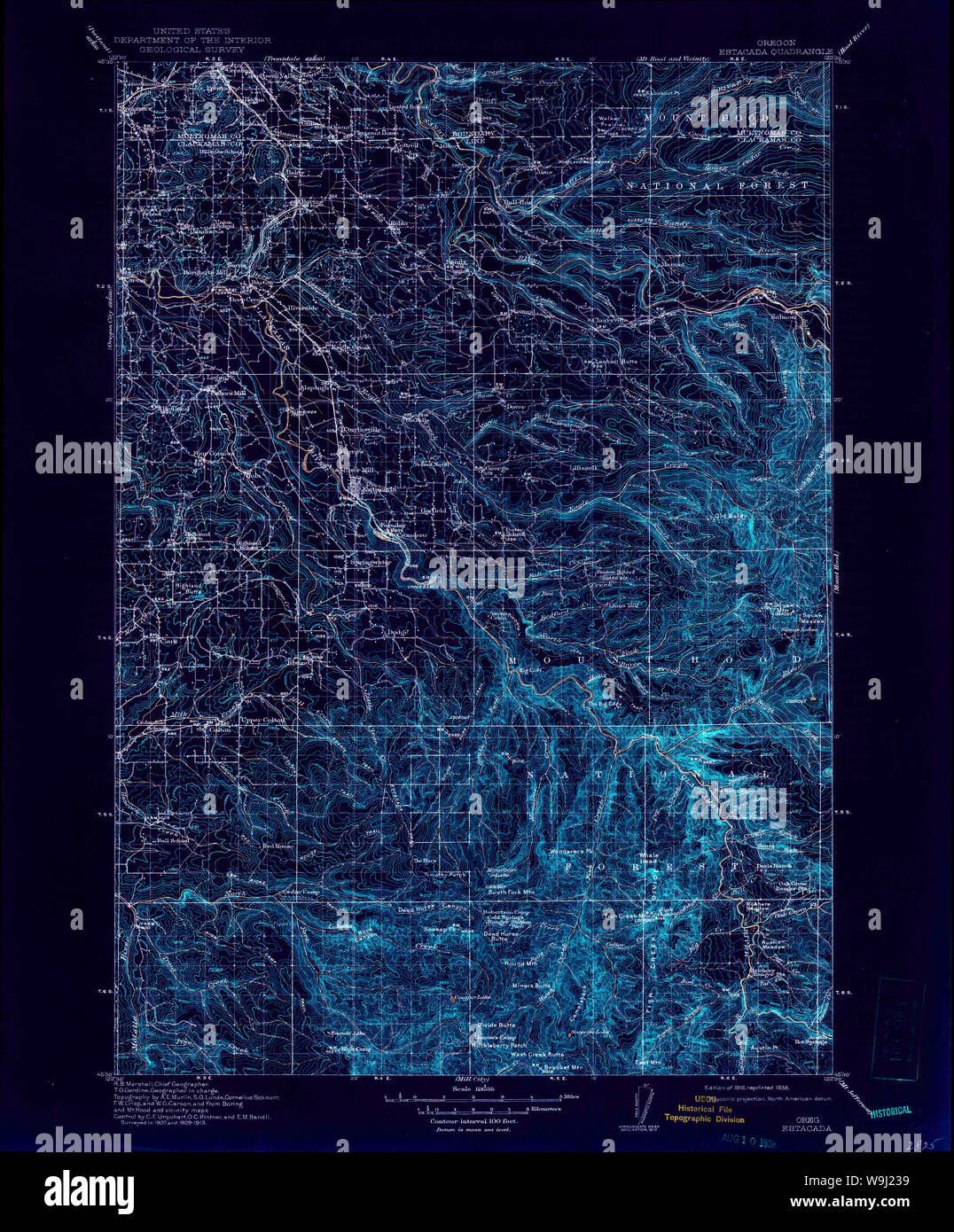 Map of estacada oregon hi-res stock photography and images - Alamy