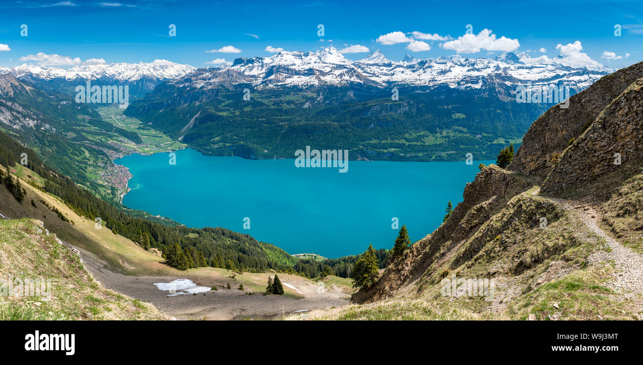 panoramic view of Brienz and Lake Brienz Stock Photo - Alamy