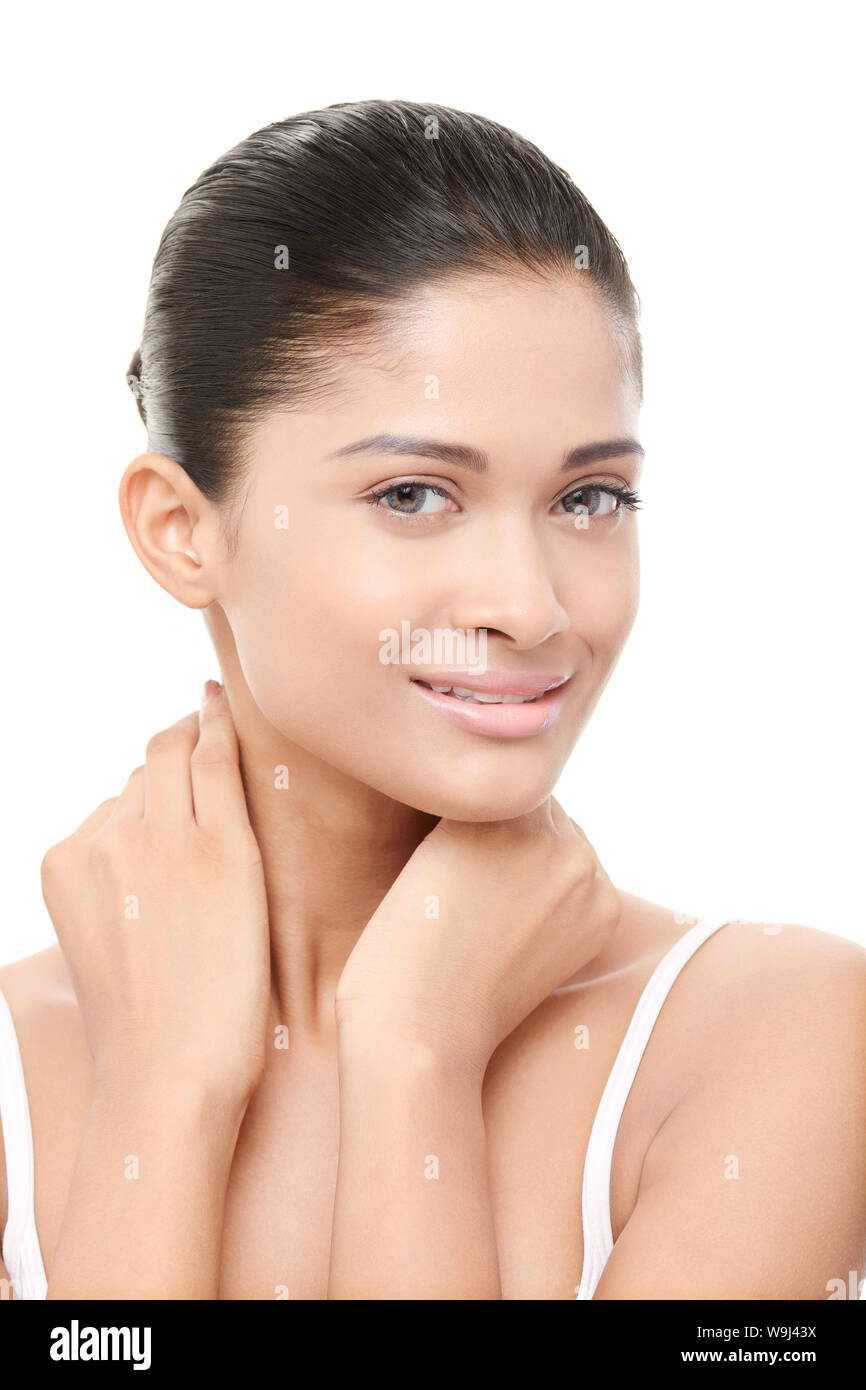 Hands on neck hi-res stock photography and images - Alamy