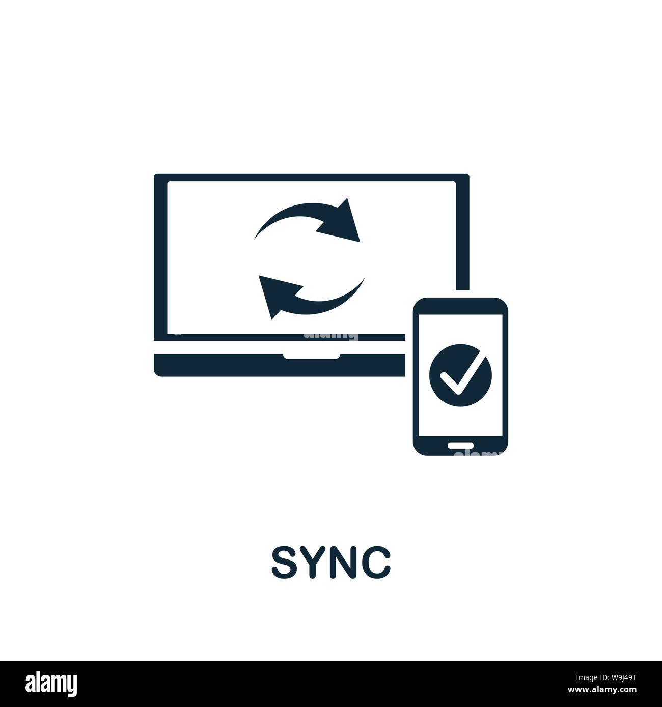 Phone sync Stock Vector Images - Alamy
