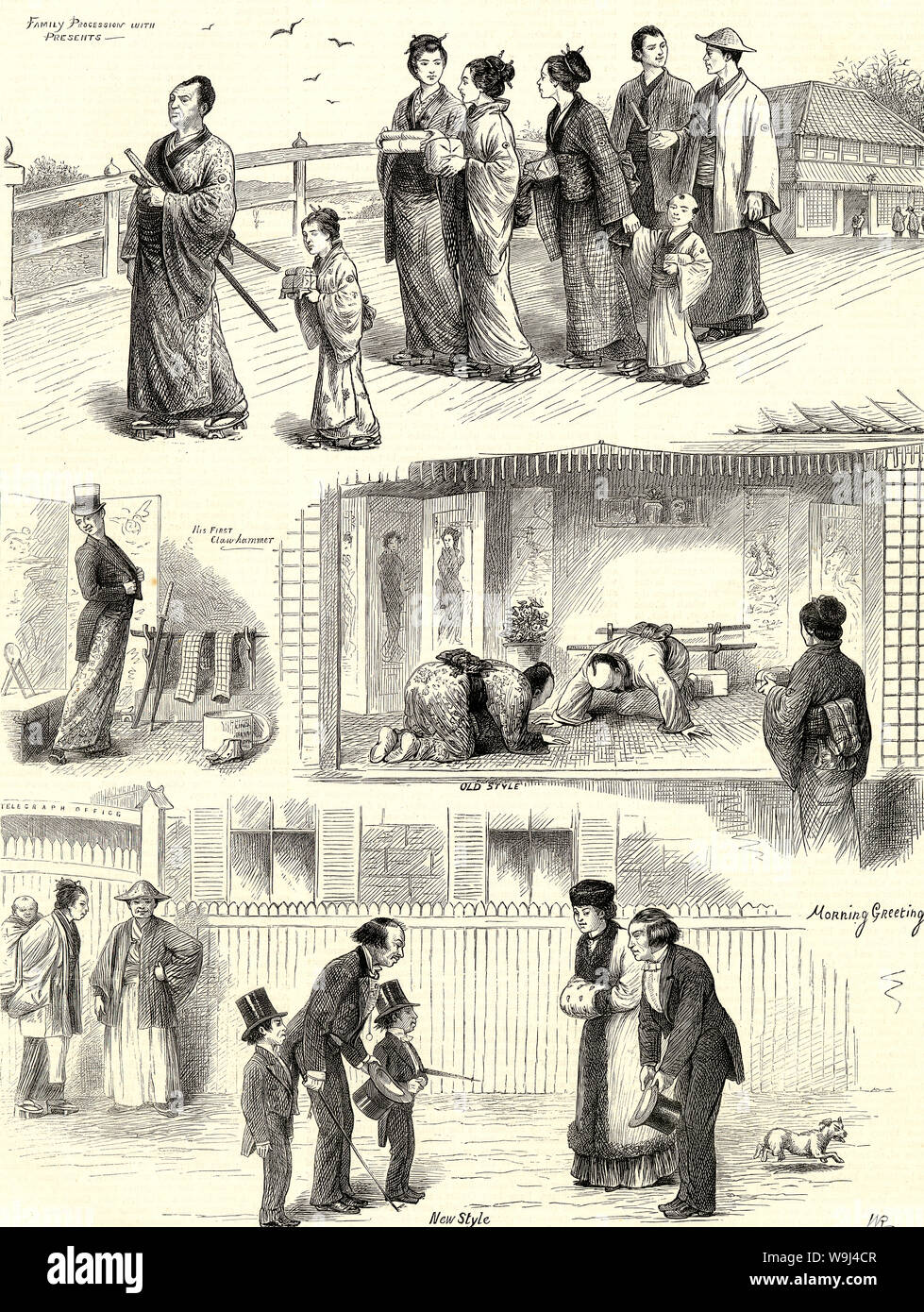 [ 1870s Japan - Japanese New Year ] — Images of New Year celebrations ...