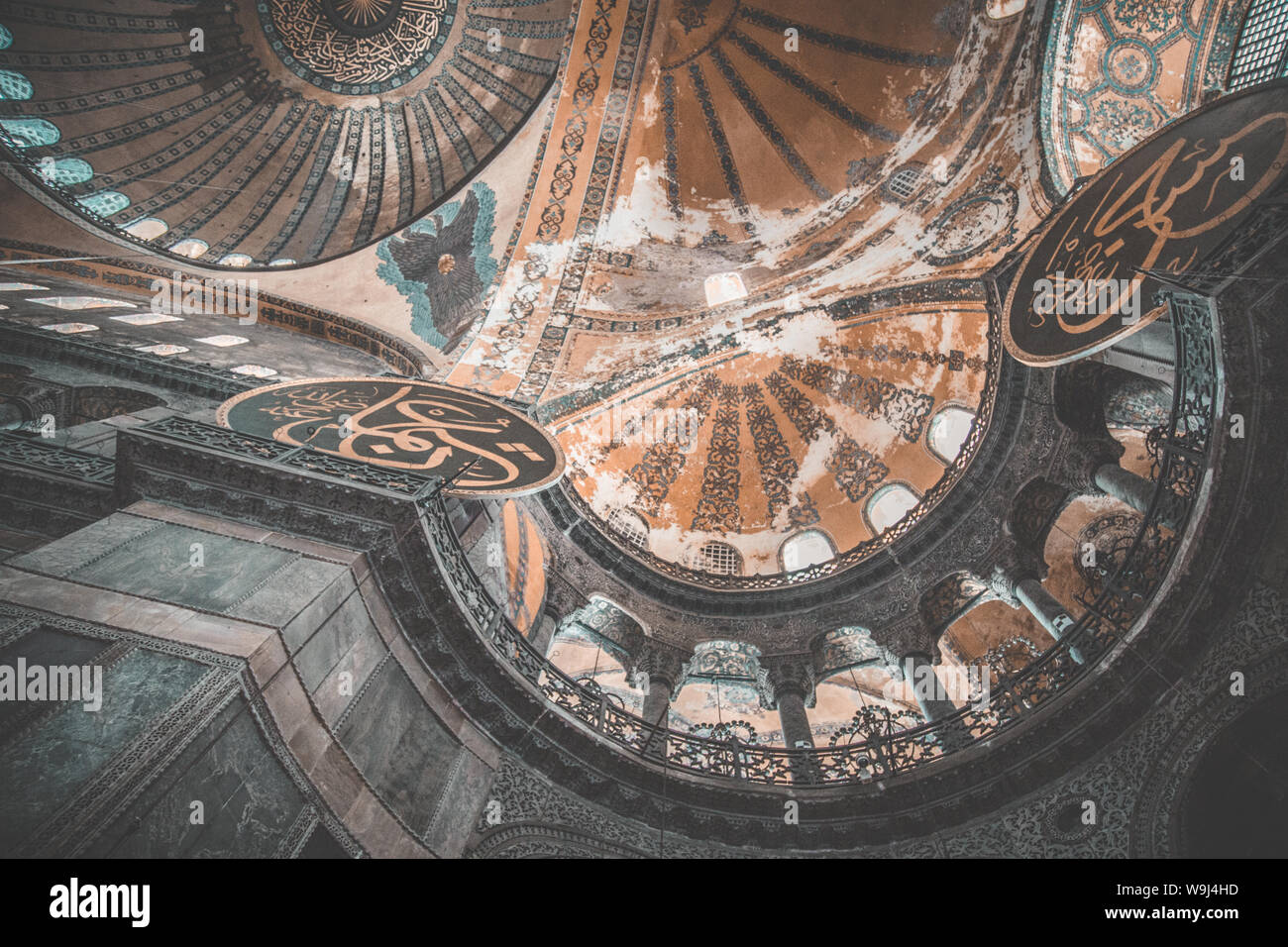 Blue Mosque views in Istanbul in Turkey Stock Photo - Alamy