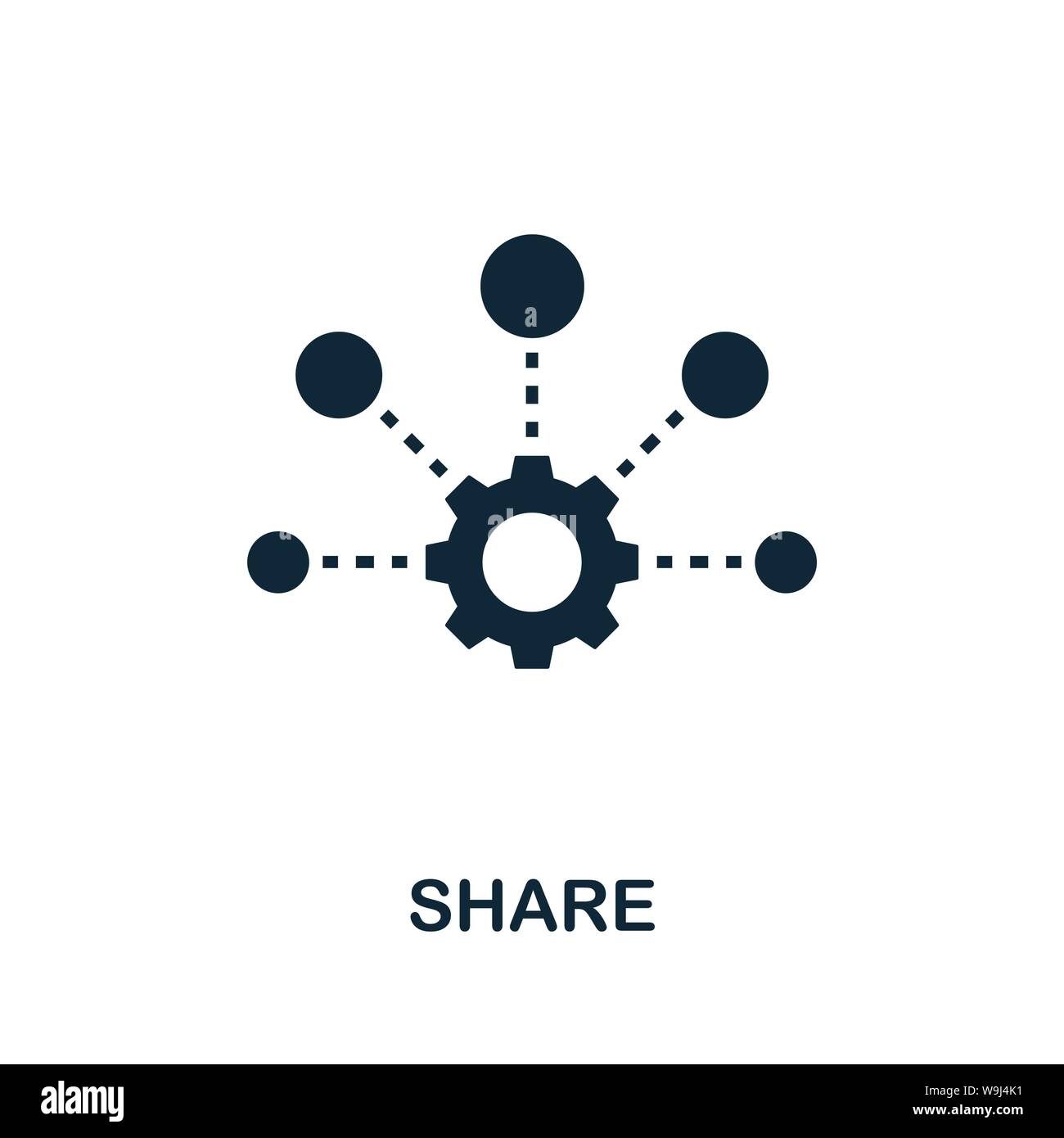 Share vector icon symbol. Creative sign from seo and development icons ...