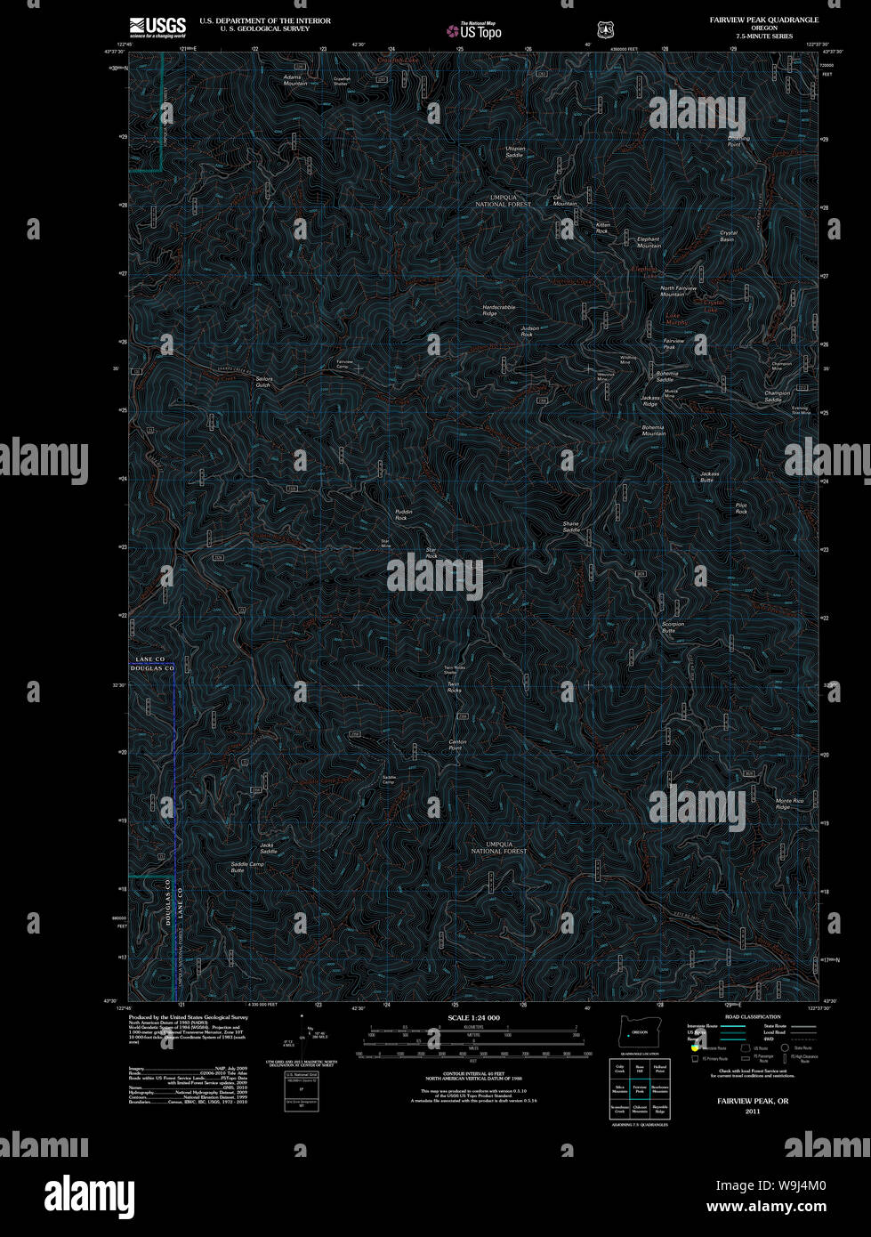 Map of fairview hi-res stock photography and images - Alamy
