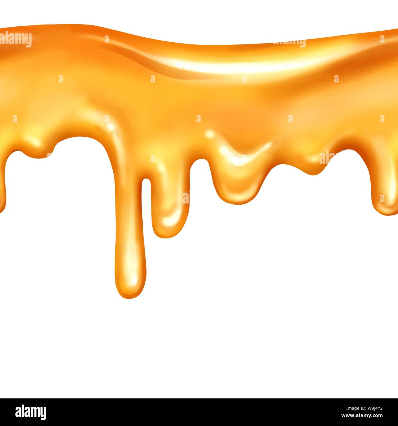 Seamless dripping honey pattern Stock Photo - Alamy
