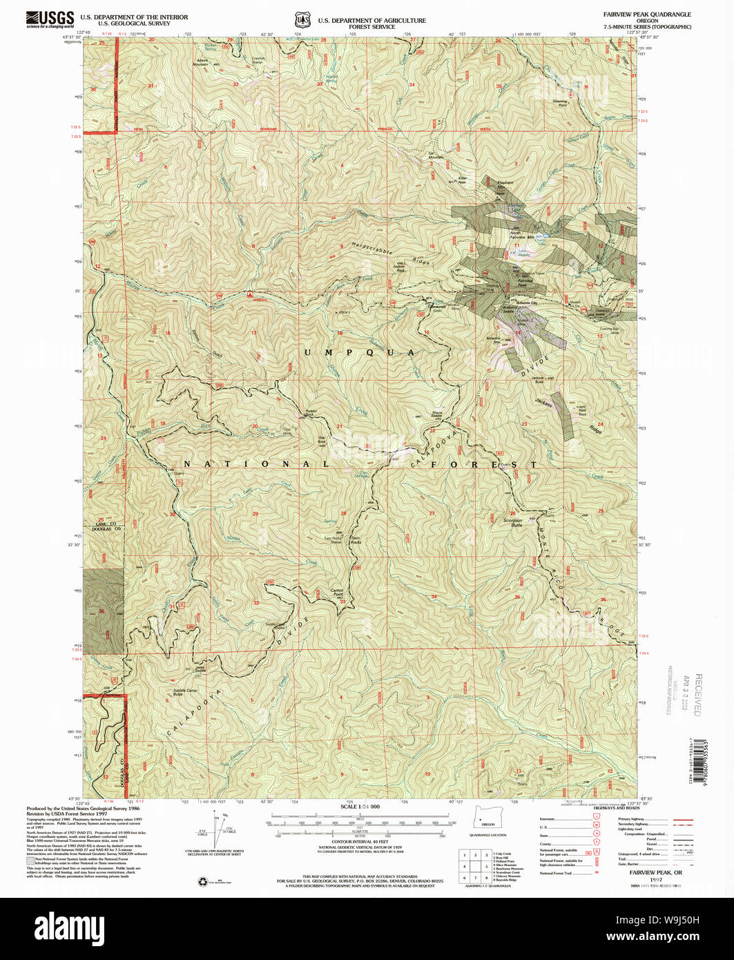 Map of fairview hi-res stock photography and images - Alamy