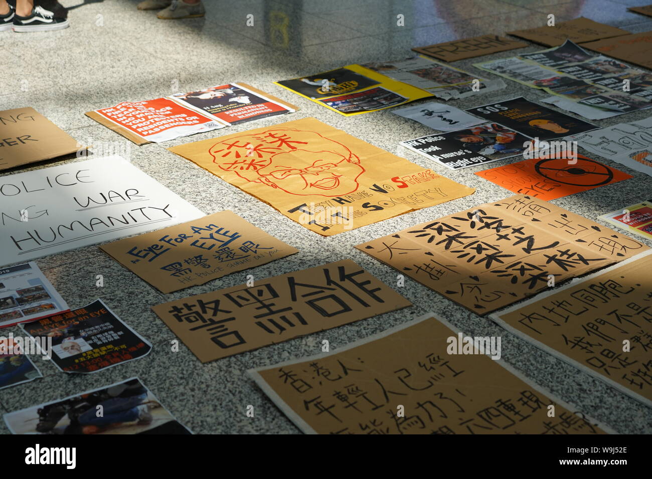 Hong Kong, China; Aug 14 2019: Anti-extradition bill protest in the ...
