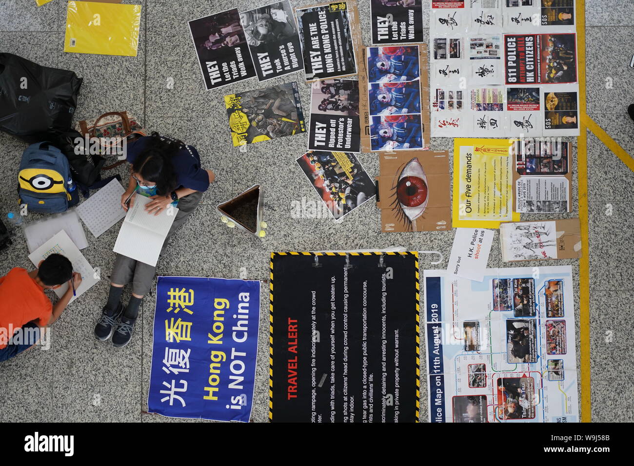 Hong Kong, China; Aug 14 2019: Anti-extradition bill protest in the ...