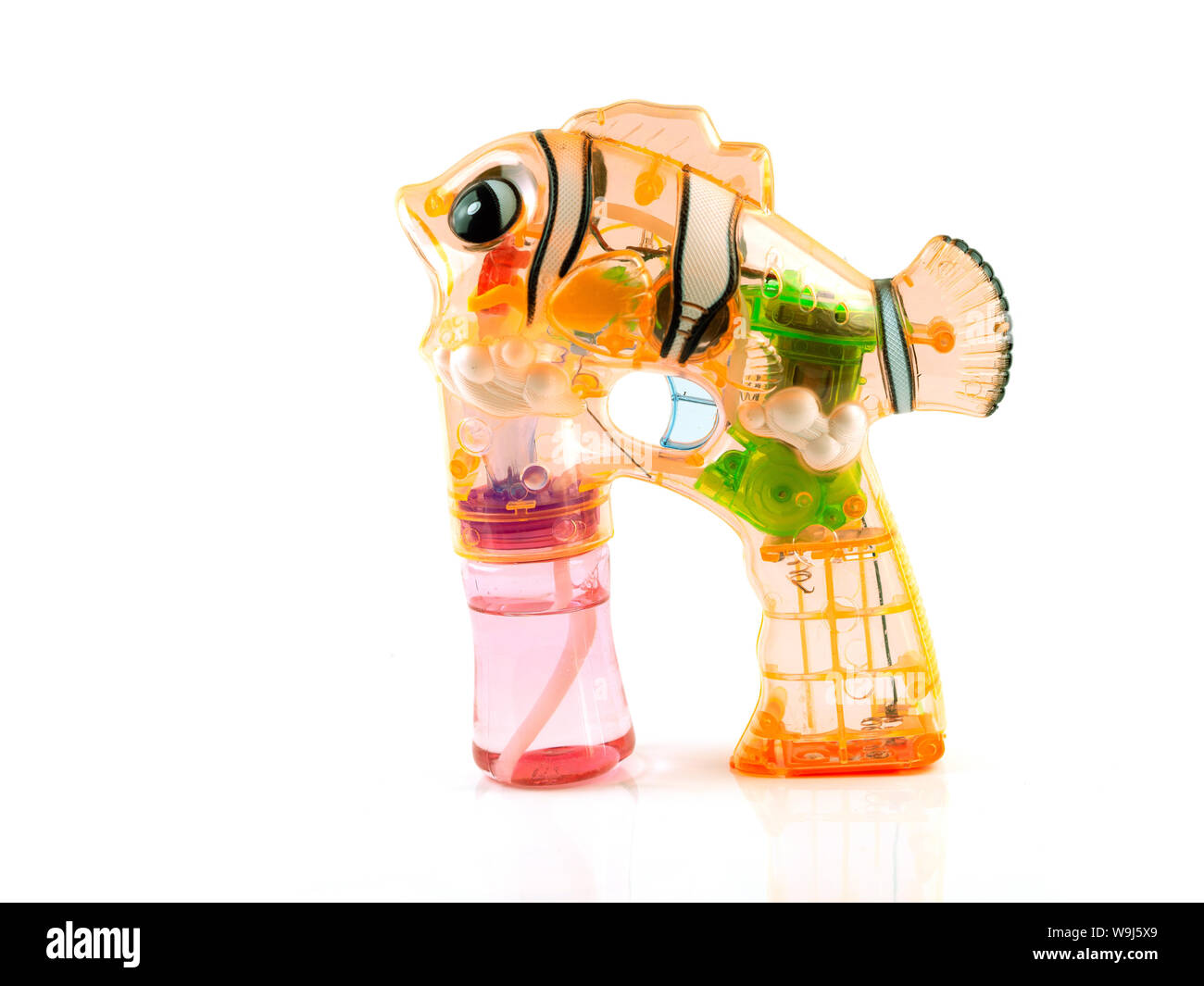 Fish toy gun, Bubble Shooter isolated on white background Stock Photo ...