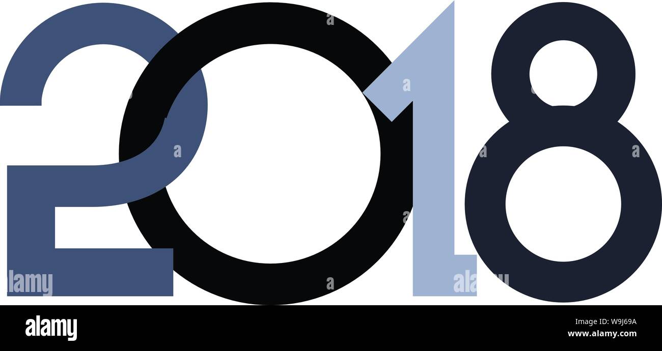 2018 datre number design icon Stock Vector Image & Art - Alamy