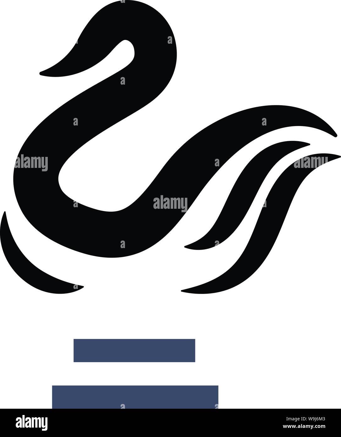 Swan symbol Stock Vector Images - Alamy
