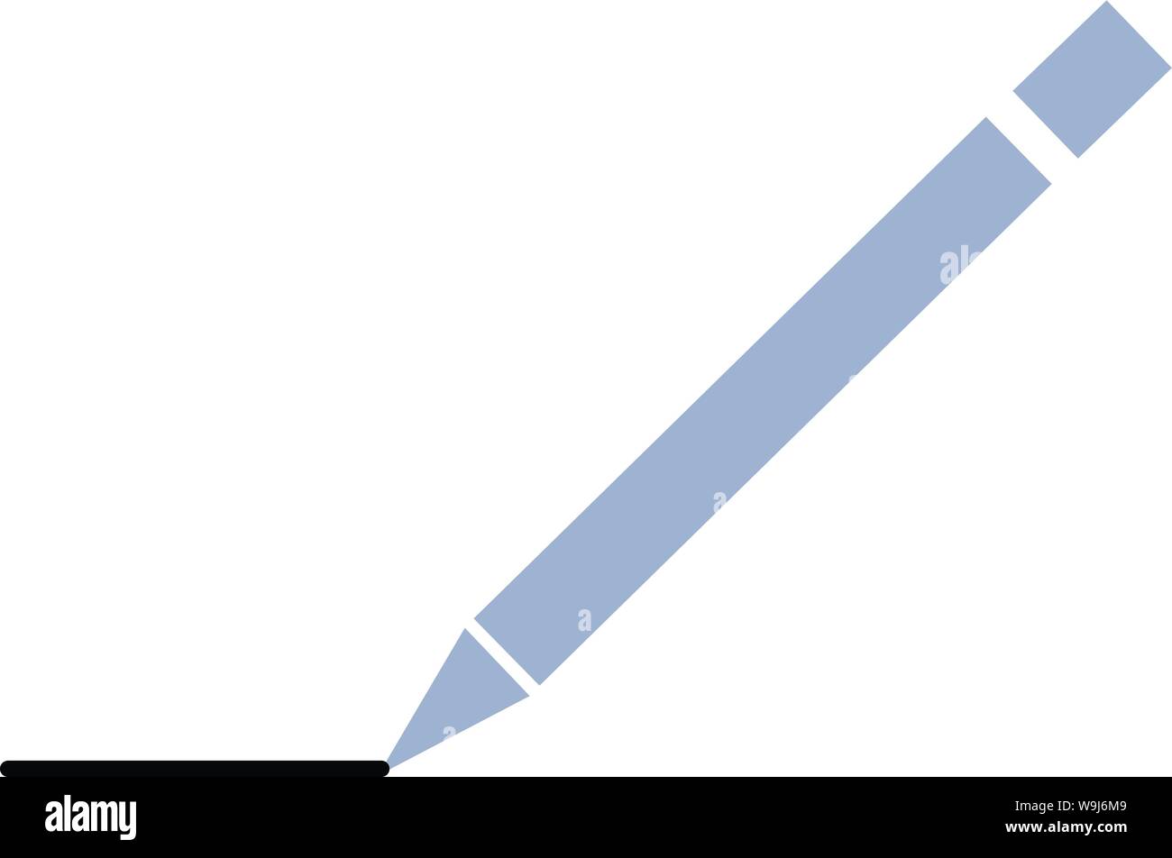 Graphic pencil drawing a line icon Stock Vector Image & Art - Alamy