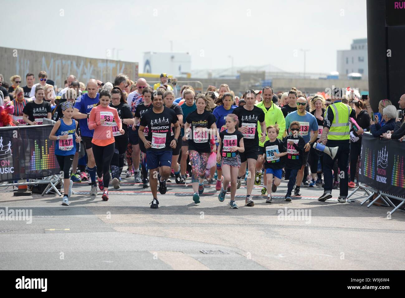 Music Run Brighton 2019 Picture:Terry Applin Stock Photo - Alamy