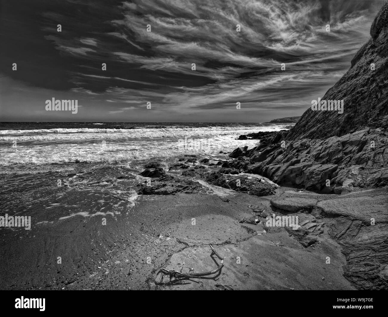 Porthcurnick Beach, Portscatho, Cornwall, UK Stock Photo - Alamy