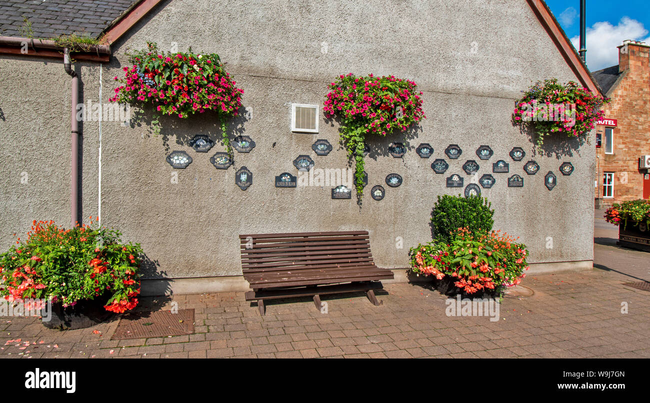 ALNESS ROSS AND CROMARTY SCOTLAND VILLAGE TOWN IN BLOOM A WALL OF ...
